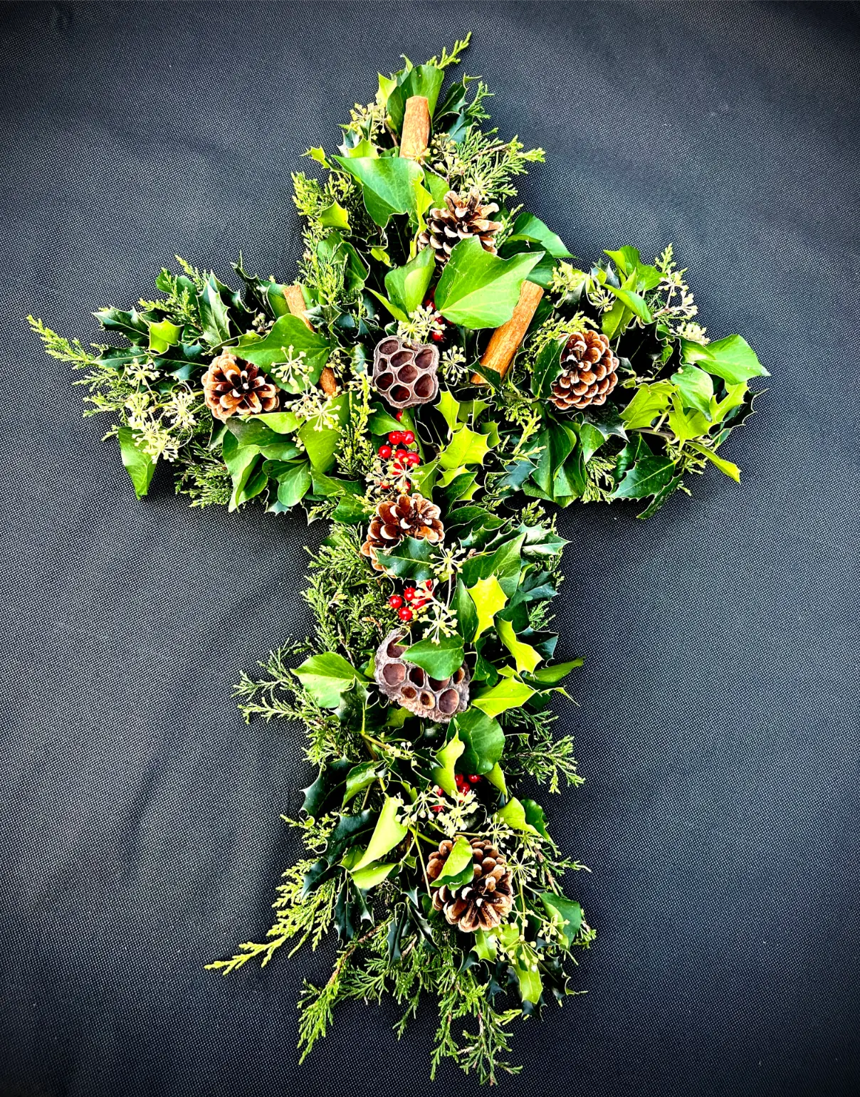 Festive Foliage Cross 1 - Holland House Garden Centre Preston