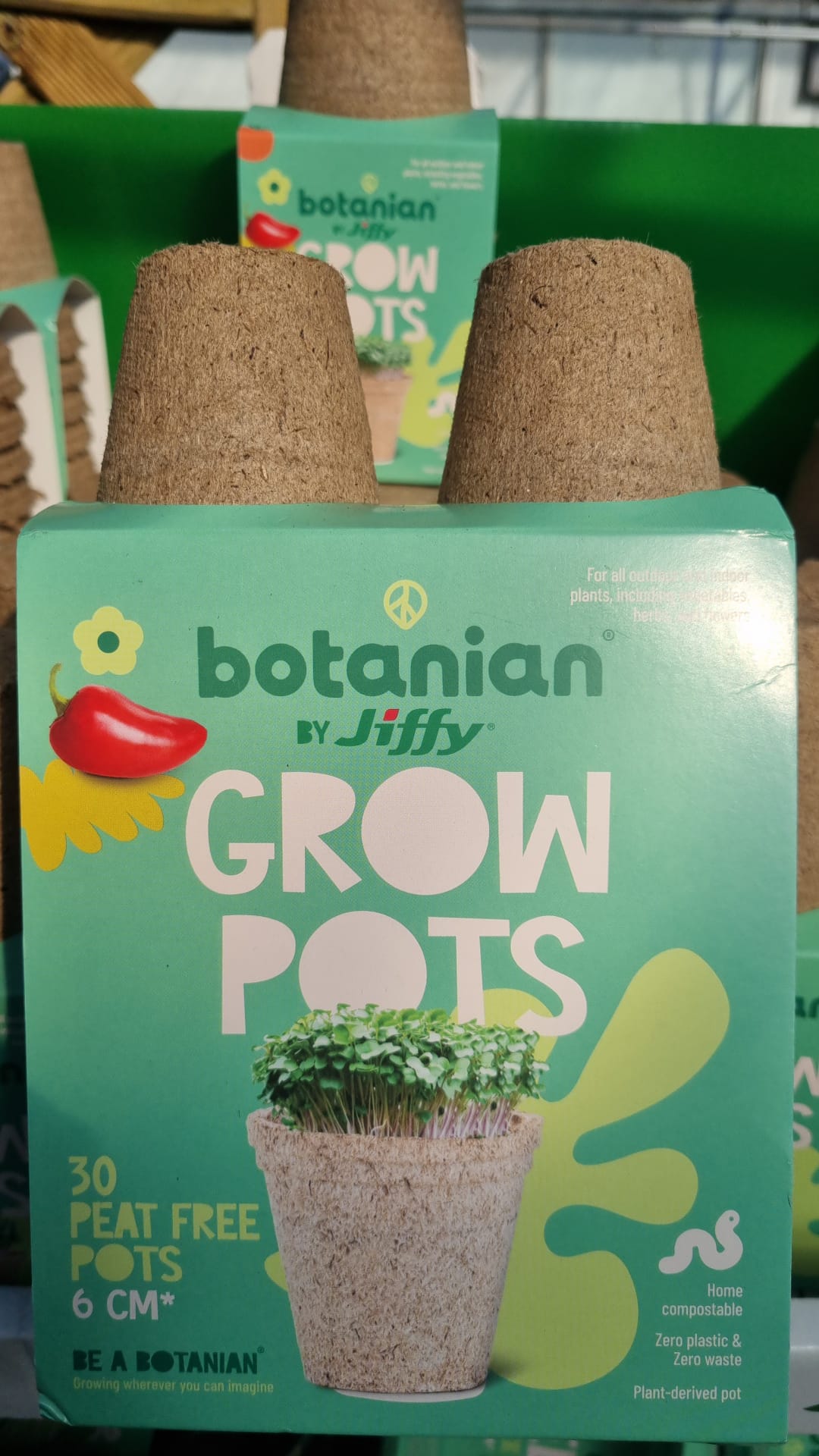 Jiffy grow pots 30 x 6cm peat free pots - Holland House Garden Centre ...
